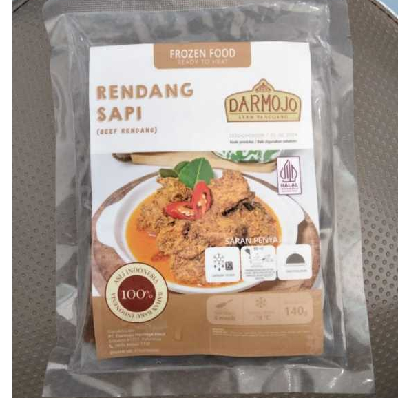 Jual Darmojo Rendang Sapi Family Pack 140g | Shopee Indonesia