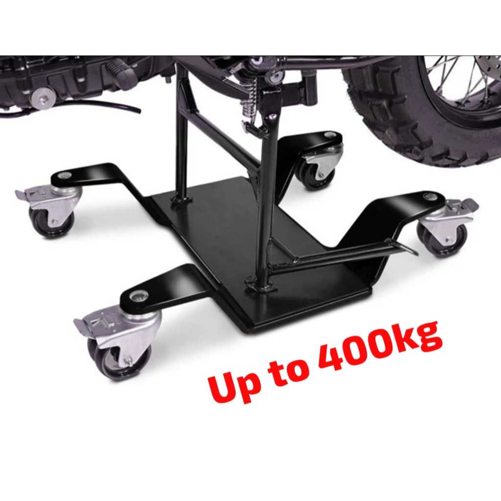 Jual Motorcycle Stand Dolly Parking System Combine Paddock stand up to ...
