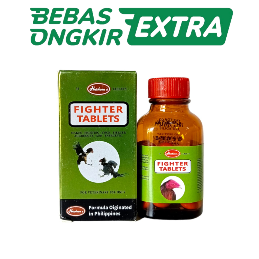 Jual FIGHTER TABLETS 30 TABLETS - vitamin ayam aduan menambah mental ...
