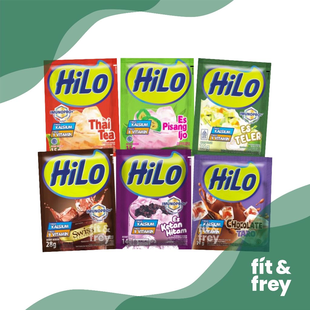 Jual HiLo Minuman Tinggi Kalsium - Sachet - Es Teler / Thai Tea / Teh ...