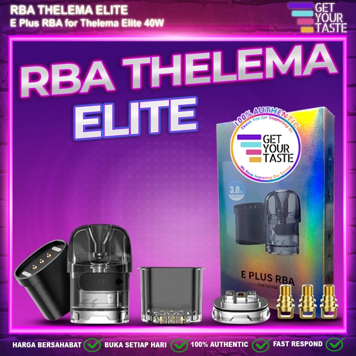 Jual Cartridge RBA Thelema Elite 40W E Plus Pod Kit Authentic by Lost ...