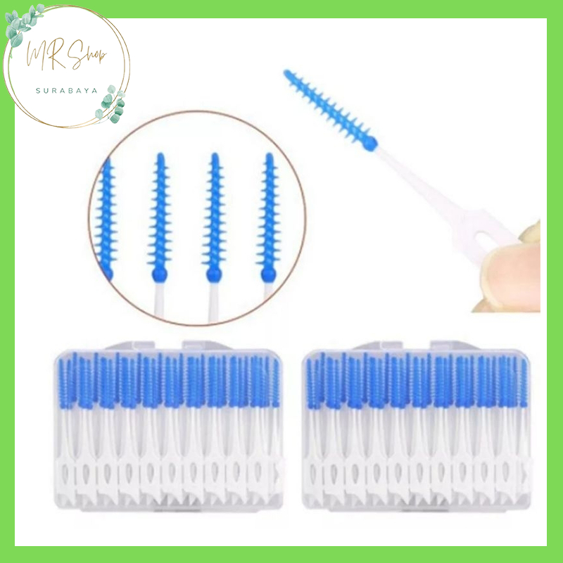 Jual Interdental Brush Sikat Sela Gigi Behel Ortho Toothpick Tusuk Gigi ...