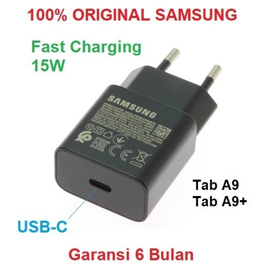 Jual Adaptor Charger Samsung Tab A9 A9+ Fast Charging 15W USB-C ...