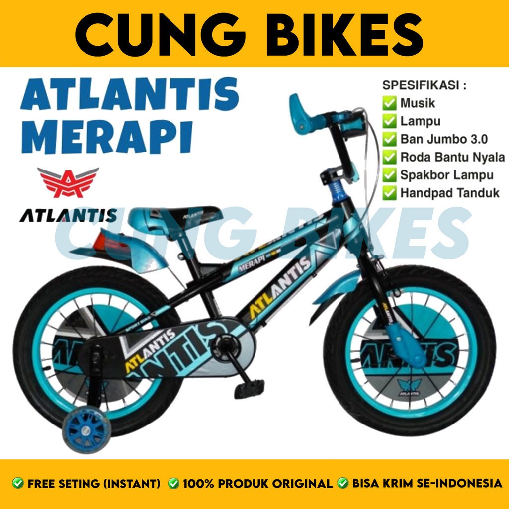 Jual Sepeda Anak Laki BMX Ukuran 12 16 18 Inch ATLANTIS MERAPI Ban ...