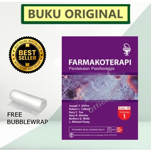 Jual ORIGINAL FARMAKOTERAPI PENDEKATAN PATOFISIOLOGI EDISI 10 VOL 1 ...