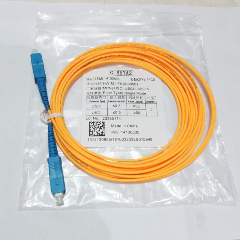 Jual kabel patch cord pigtail fiber optik SC/UPC 5 meter | Shopee Indonesia