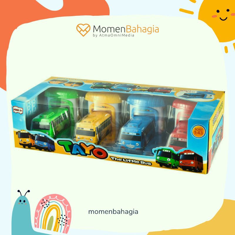 Jual Mainan anak TAYO The Little Bus Garage Launcher (Original) - 4 Bus | Shopee Indonesia