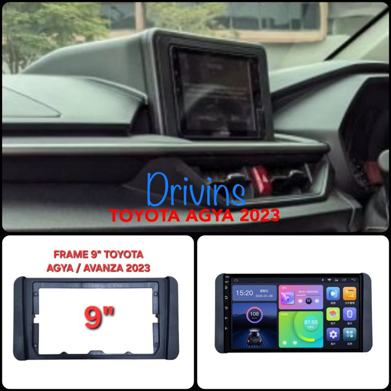 Jual Frame Head Unit Android Agya, Ayla, Avanza, Xenia 9” Inch 2023 ...