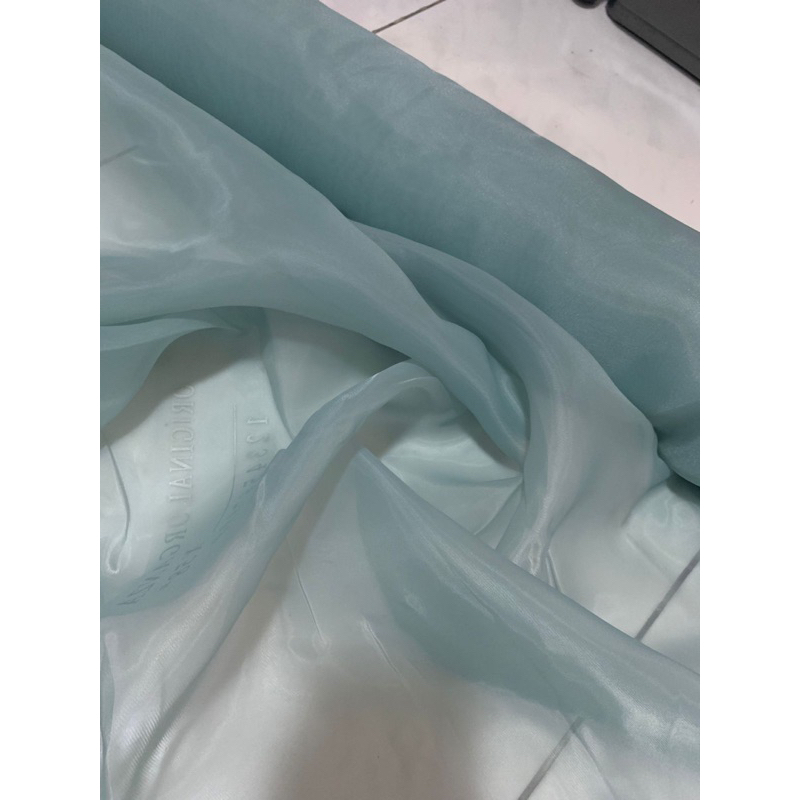 Jual Kain Organza Organdi Polos Premium Silk Kain Kaca 1/2 Meteran ...