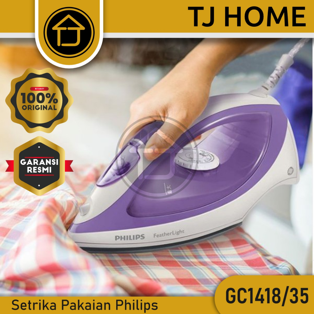 Jual Philips Setrika Pakaian Uap Featherlight / Steam Iron / Gosokan ...