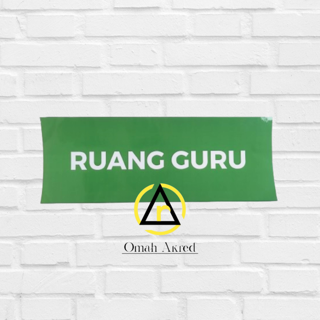 Jual Stiker Ruang Guru - Sekolah - Nama Ruang Sekolah | Shopee Indonesia