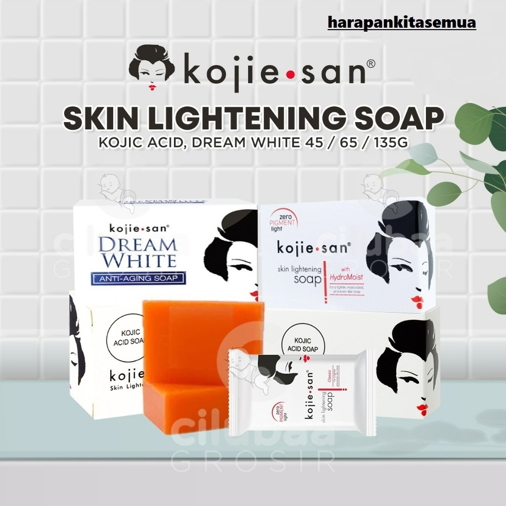 Jual KOJIE SAN Skin Lightening Soap Kojic Acid, Dream White 65 g Sabun ...