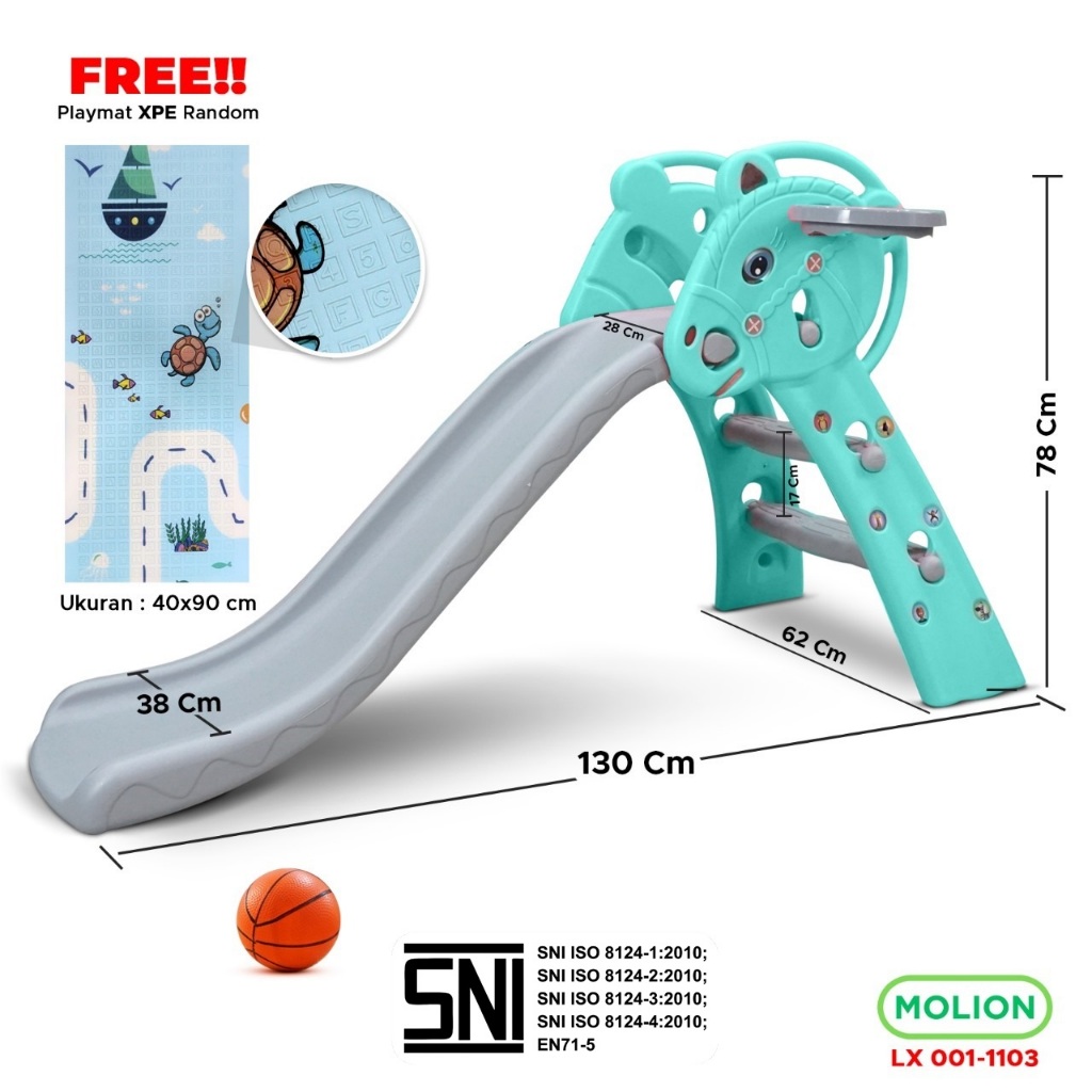 Jual Mainan SNI Perosotan Anak Mainan Prosotan HDPE Seluncuran Anak ...