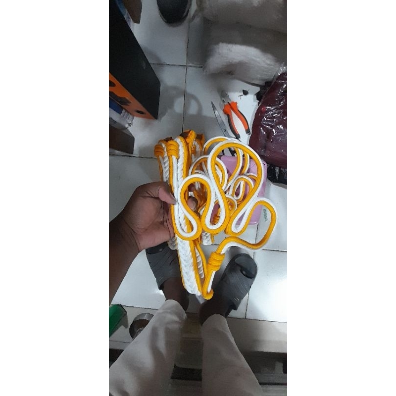 Jual talikur komando Akpol warna putih list kuning bisa reqeust bentuk ...