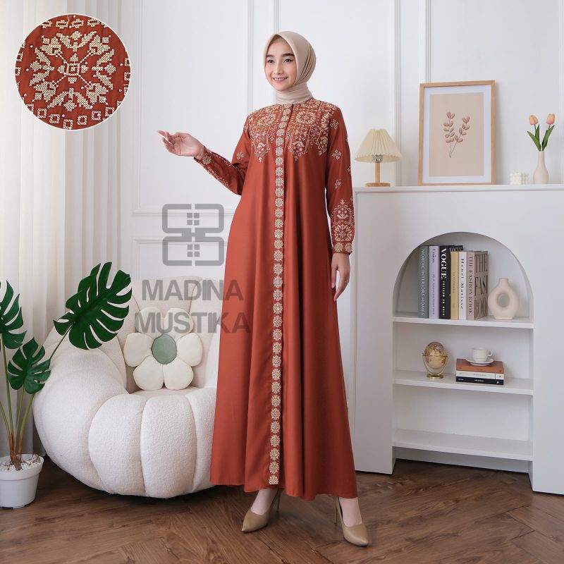 Jual GAMIS MADINA MUSTIKA || GAMIS KATUN TOYOBO PREMIUM || GAMIS KATUN ...