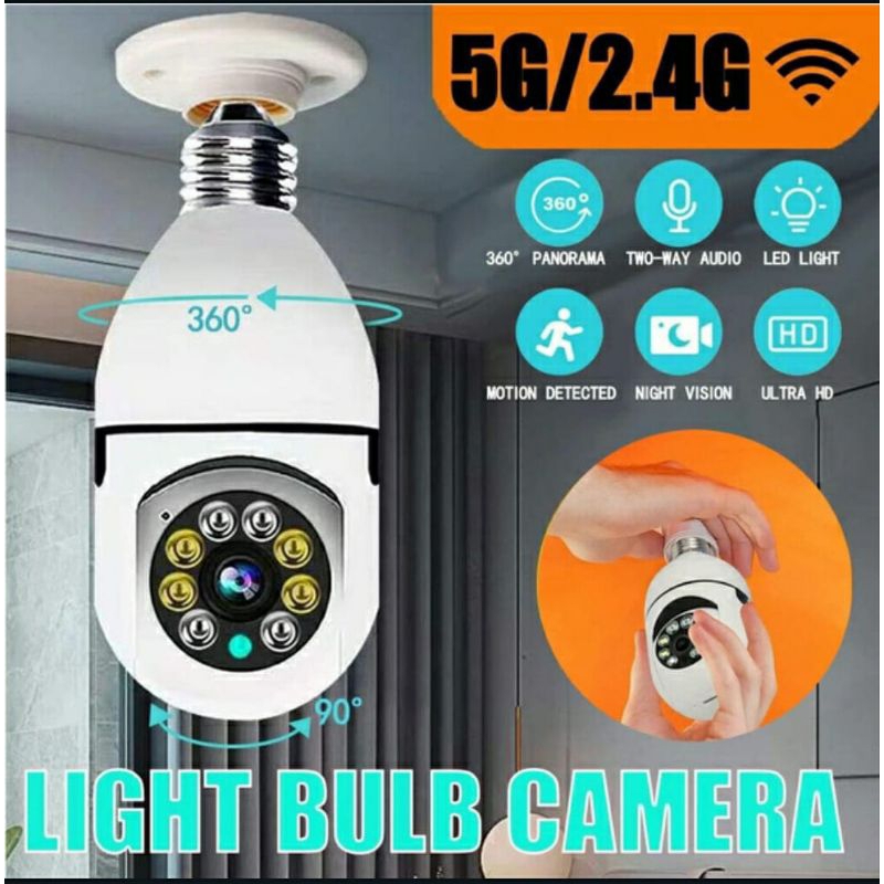 Jual IP Camera CCTV Bohlam V380 Panoramic Wireless / Wifi | Shopee Indonesia