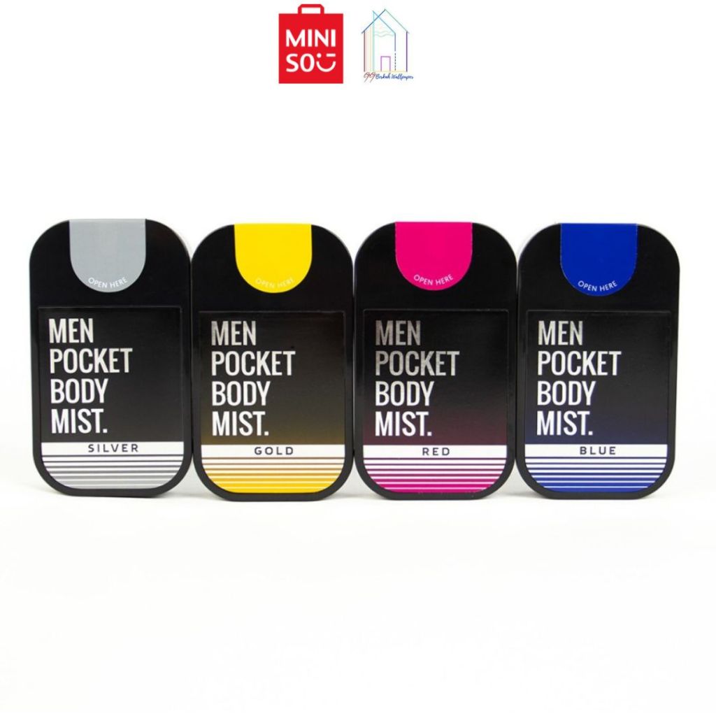 Jual MINISO PARFUM PRIA BODY MIST / MEN POCKET BODY SPRAY /MALE SCENT ...