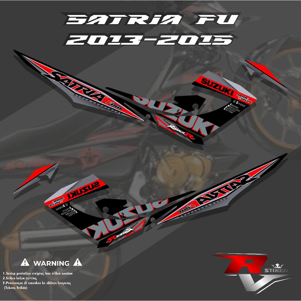 Jual STRIPING SATRIA FU F150/STIKER SATRIA FU FACELIFT/STRIPING SATRIA ...