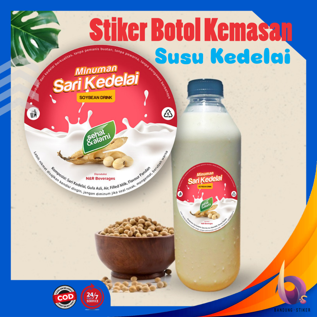Jual Bandung Stiker - Print Cetak Sticker Kemasan Botol Minuman Soy ...