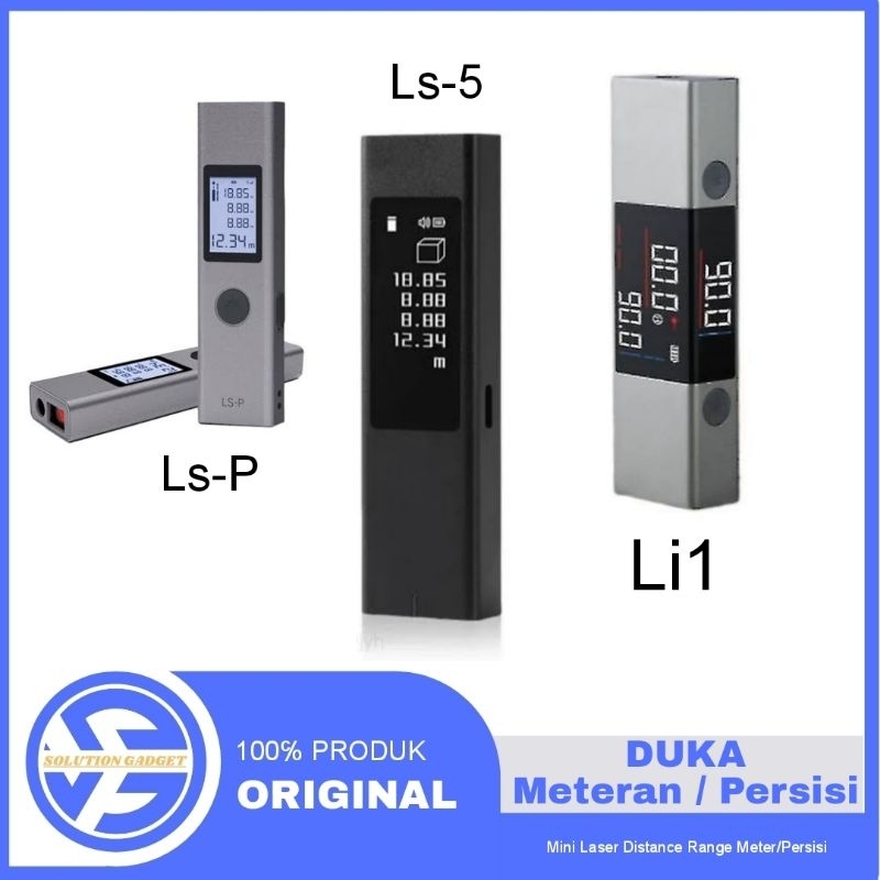 Jual DUKA LS-P / LS5 / LS-LI1Rangefinder Pengukur Jarak Volume Area - Meteran Digital | Shopee ...