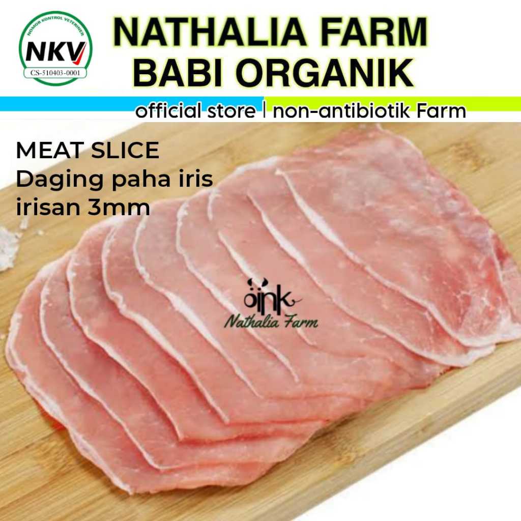 Jual PAHA iris MEAT slice / 300 gram - Babi Organik Nathalia Farm ...