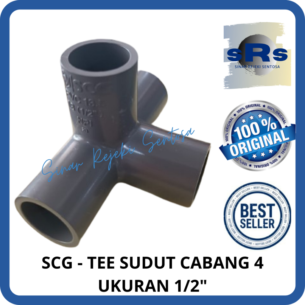 Jual SCG - FITTING PIPA PVC/SAMBUNGAN PIPA PVC TEE SUDUT CABANG 4 | Shopee Indonesia