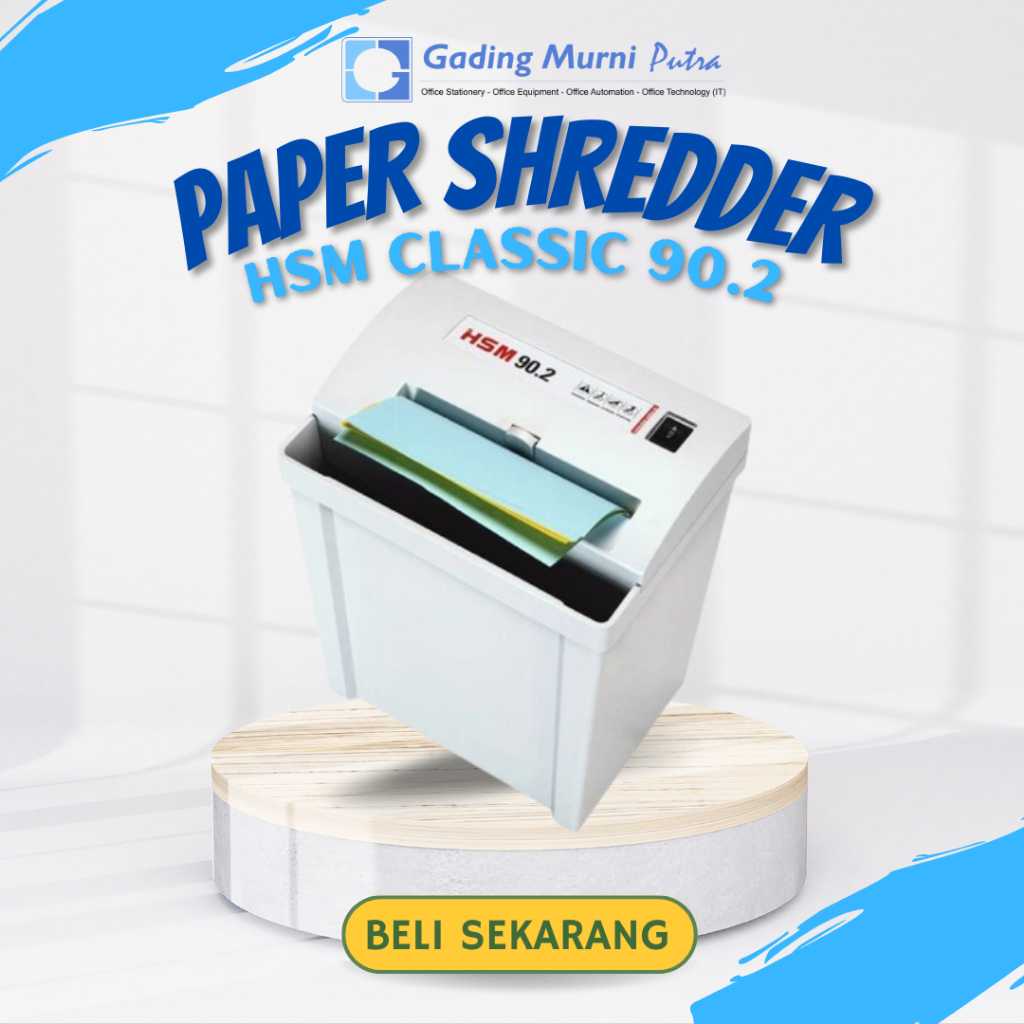 Jual HSM CLASSIC 90.2 Particle Cut - 4x25 mm Paper Shredder Mesin ...