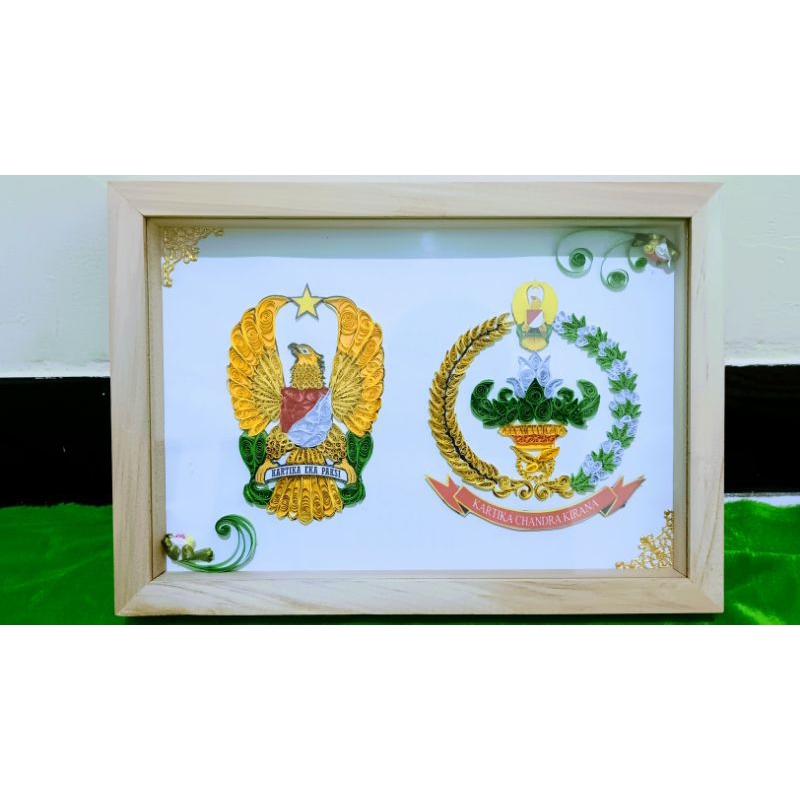 Jual HIASAN DINDING paper quilling logo persit | Shopee Indonesia