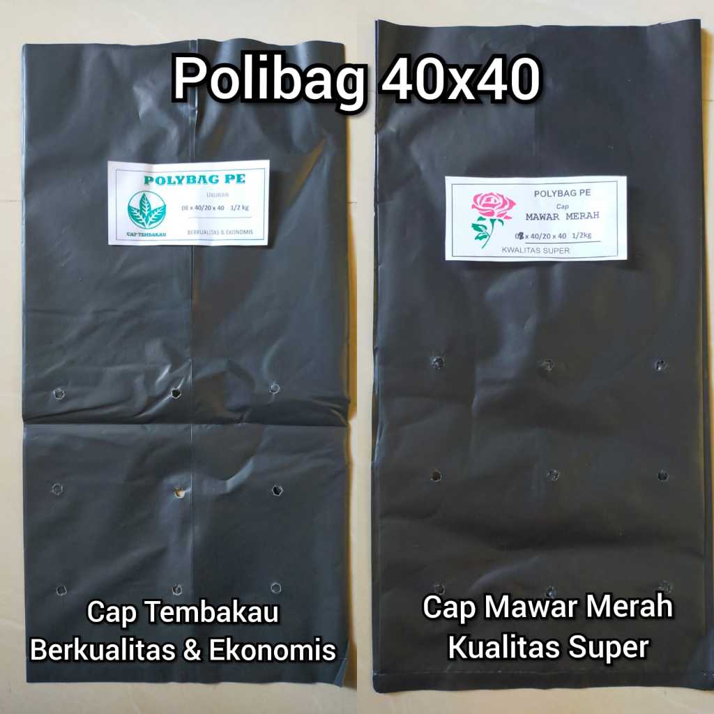 Jual 1 KG POLIBAG POLYBAG PE 40x40 TEBAL 80 MICRON | Shopee Indonesia