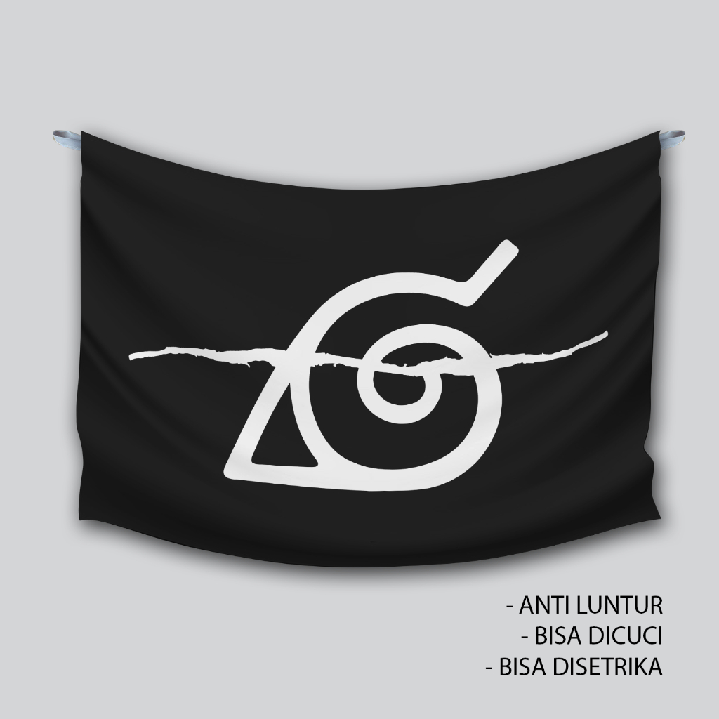 Jual POSTER KAIN BENDERA LOGO NEGARA KONOHA ANIME NARUTO | Shopee Indonesia