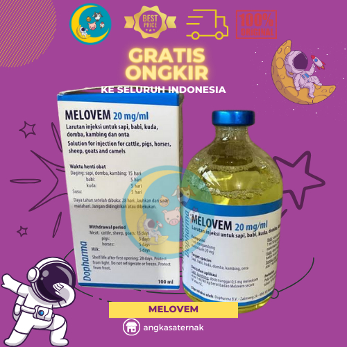 Jual Melovem @100ml - Anti Radang Ternak Non Steroid Aman Untuk Induk ...