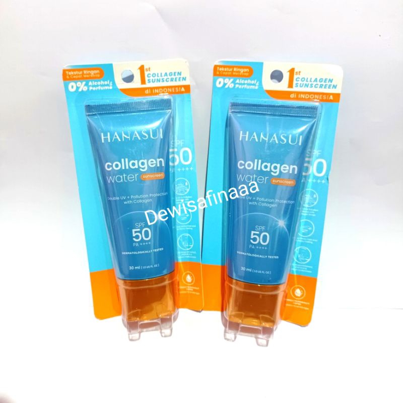 Jual SUNSCREEN HANASUI SPF 50/ Hanasui Collagen Water Sunscreen SPF 50 ...