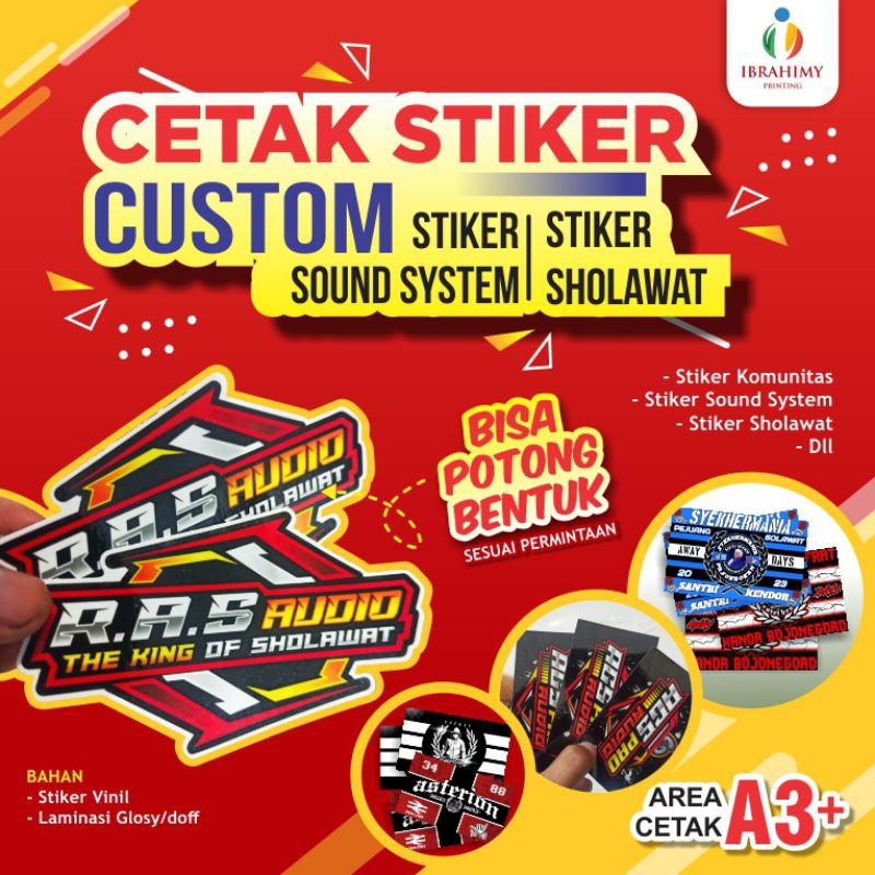 Jual Stiker CUSTOM , stiker sound syatem, stiker sholawat | Shopee ...