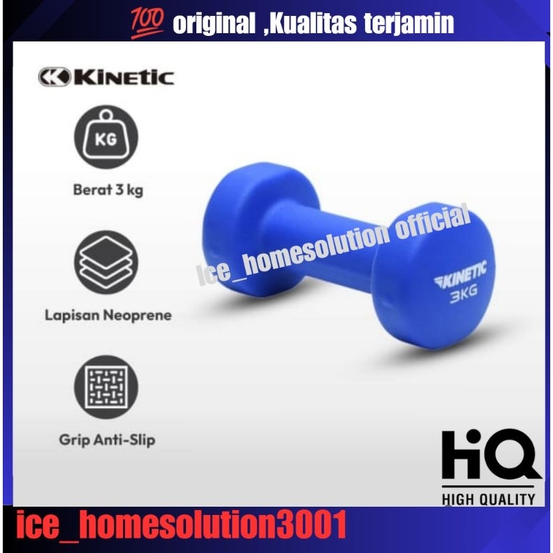 Jual Kinetic Dumbbell Neoprene 3 Kg - Biru/dumbbell/barbel | Shopee ...