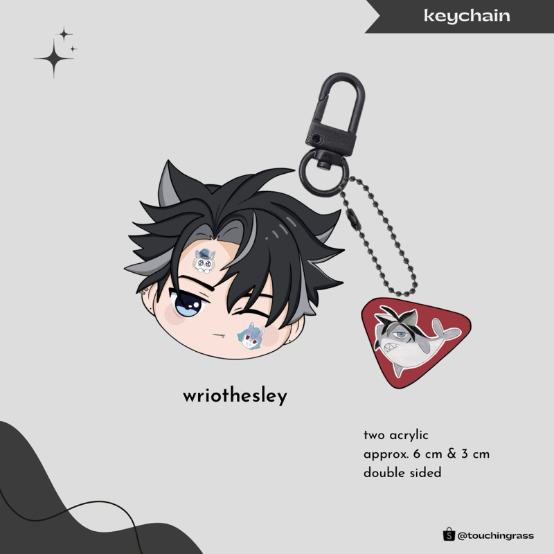 Jual Genshin Impact Wriothesley Keychain | Gantungan Kunci Genshin ...