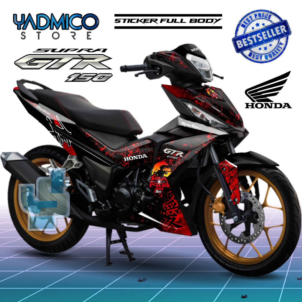 Jual Decal Supra GTR 150 Full Body - Stiker Supra GTR Full Body - Decal ...