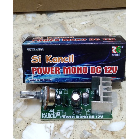 Jual bs KIT POWER MINI MONO SI KANCIL 12V DC TDA23 PLUS TONE AMPLI ...
