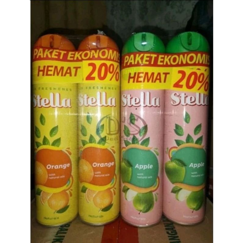 Jual Stella aerosol 400ml Multipack isi 2pc orange/apple | Shopee Indonesia