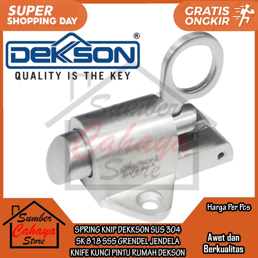 Jual Spring Knip Dekkson Sus 304 Sk 818 Sss Grendel Jendela Springknife ...