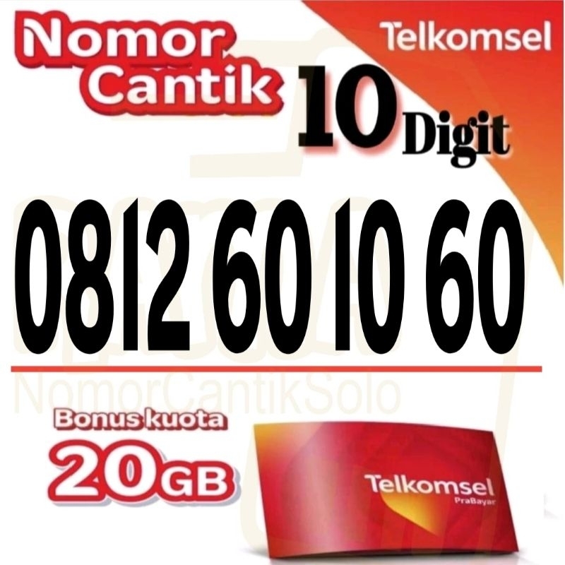 Jual Nomor Cantik Telkomsel 10 Digit Prabayar Super Nomor Cantik Simpati 10 Digit | Shopee Indonesia