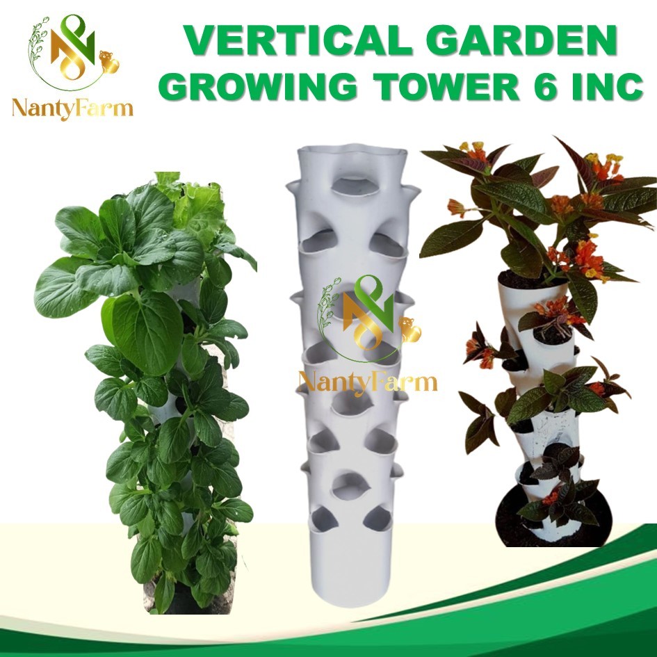 Jual Growing Tower Pot Tower Vertikultur Vertikal Garden Paralon 1 ...