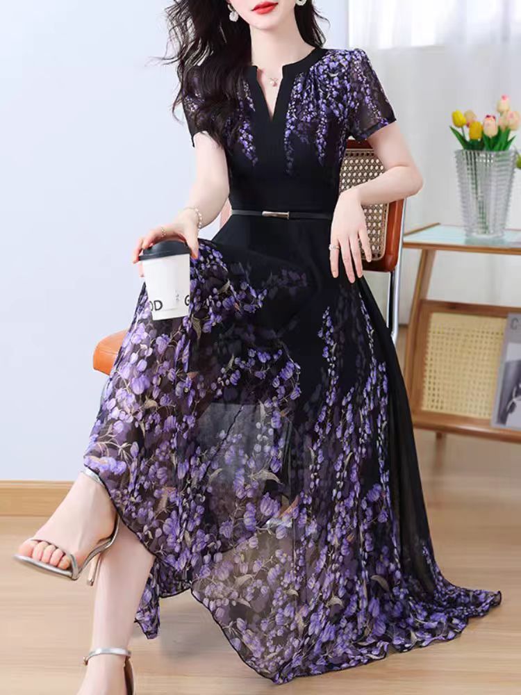 Jual 8044 - dress ikat pinggang dress batik kondangan premium dres ...