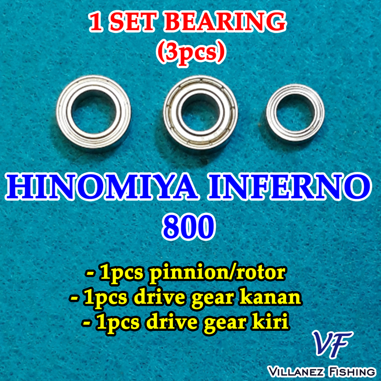 Jual BEARING REEL SET CAMPURAN (3PCS DAN 4PCS) MINI BEARING PANCING ...