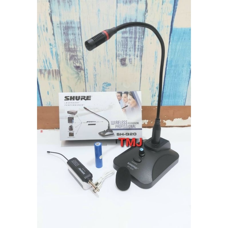 Jual mic meja wireless mic podium sh q20 mic meja sh q 20 mic meja ...