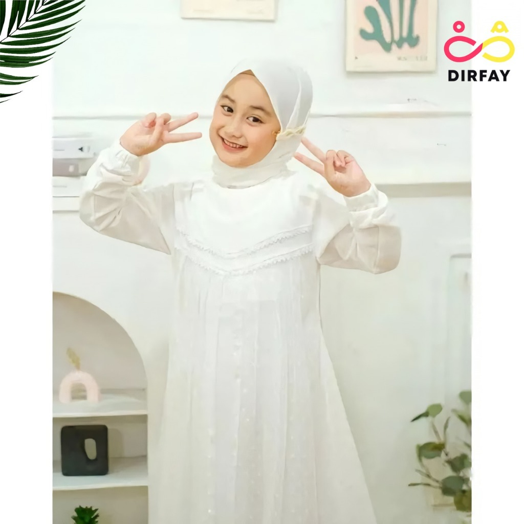 Jual Shafa Dress Kids Free Hijap / Gamis Anak Umur 2-13Tahun Size S, M ...