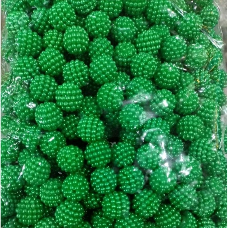Jual manik mote berry bulat mutiara 14mm ada banyak pilihan warna ...
