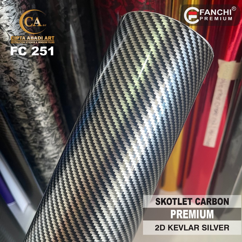 Jual Stiker Skotlet Karbon Kevlar 2D Fanchi FC251 Roll 50 cm x 9 Meter ...