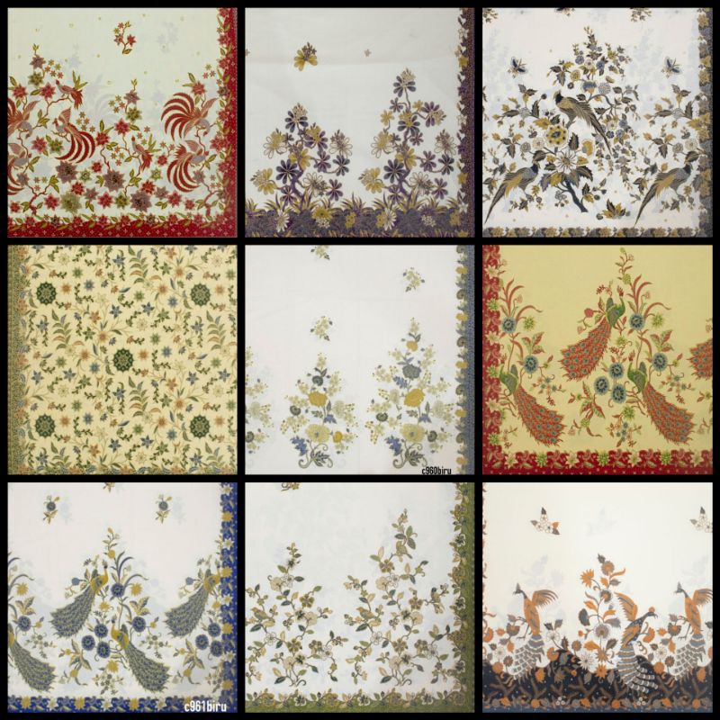 Jual Jarik batik putih gading kain batik cibulan hitam manis unggul ...