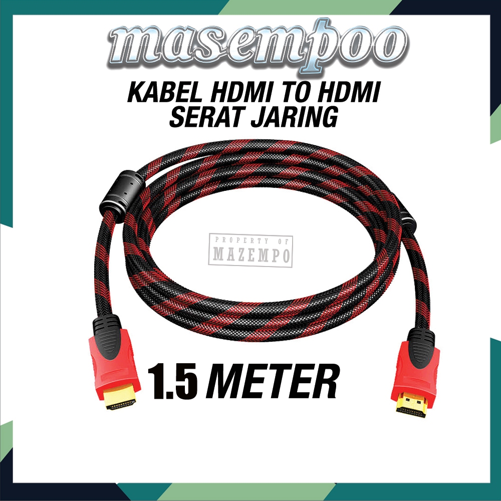 Jual Kabel Hdmi to HDMI 1.5 meter 3 Meter 10 Meter Laptop ke Tv / Tv ke Set Top Box | Shopee ...