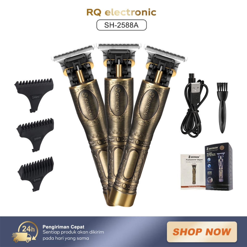 Jual SHINON SH-2588A Alat Potong Rambut/Cliper Rambut Cordless ...